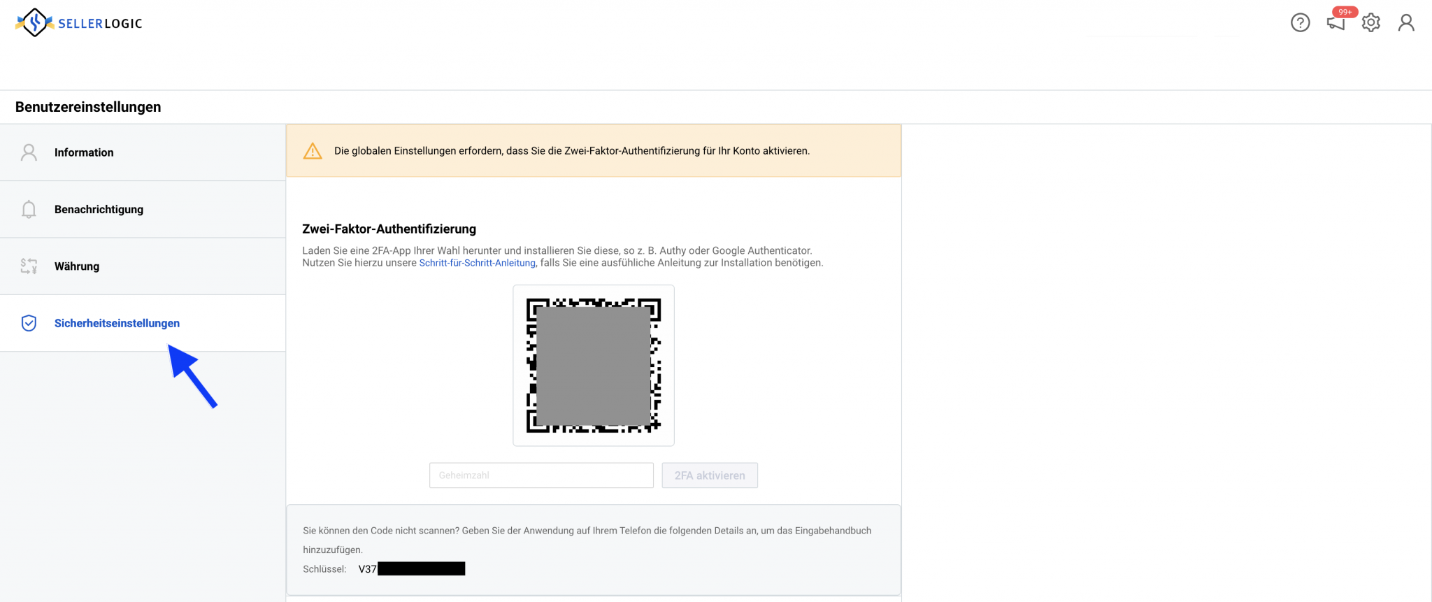 Zwei-Faktor-Authentifizierung: So funktioniert's | SELLERLOGIC - Smarte ...